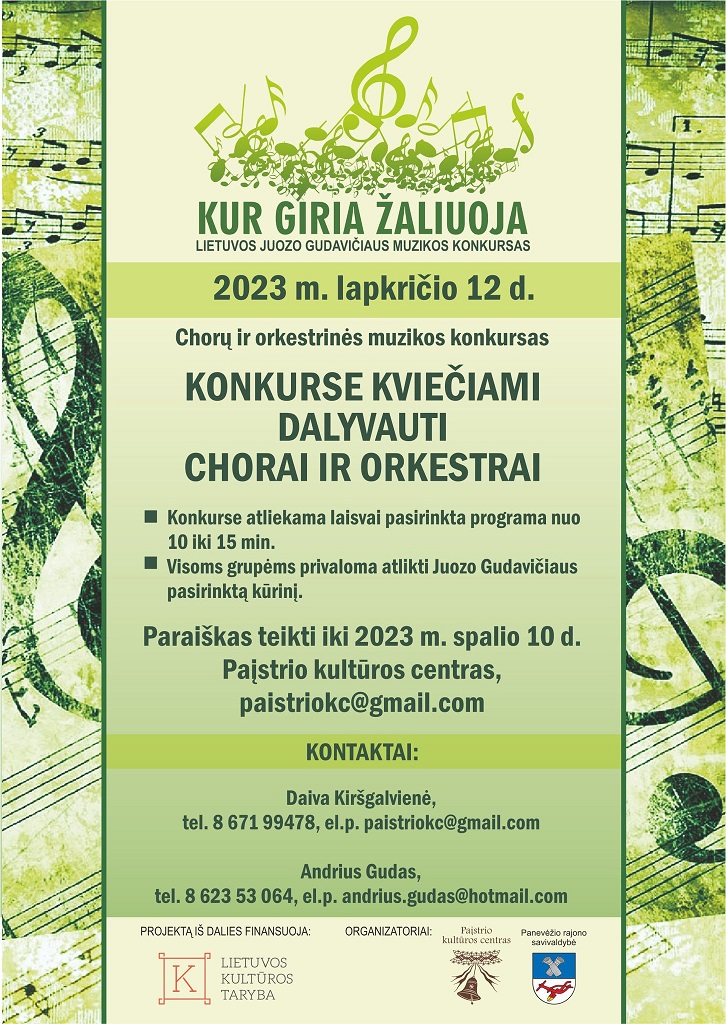SPALIS: chorinės muzikos renginiai Lietuvoje (atnaujinta 10 25 15:04 ...