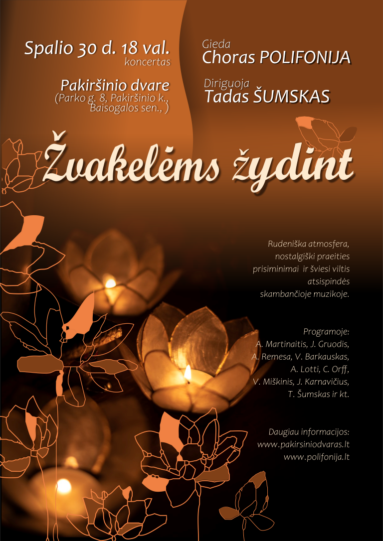 SPALIS: chorinės muzikos renginiai Lietuvoje (atnaujinta 10 25 15:04 ...